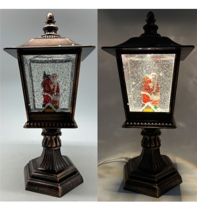 Lanterna Pai Natal na Chaminé